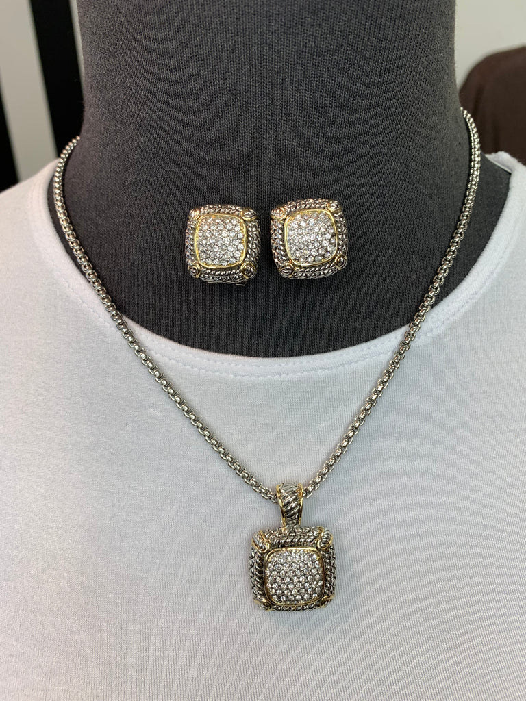 Madison Pendant Necklace set – Sage & Angie